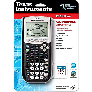 Texas Instruments TI-84 Plus Graphing Calculator, Black