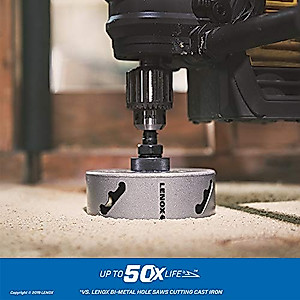 LENOX Tools Carbide Hole Saw, 3 5/8-Inch (92 mm) (LXAH3358)