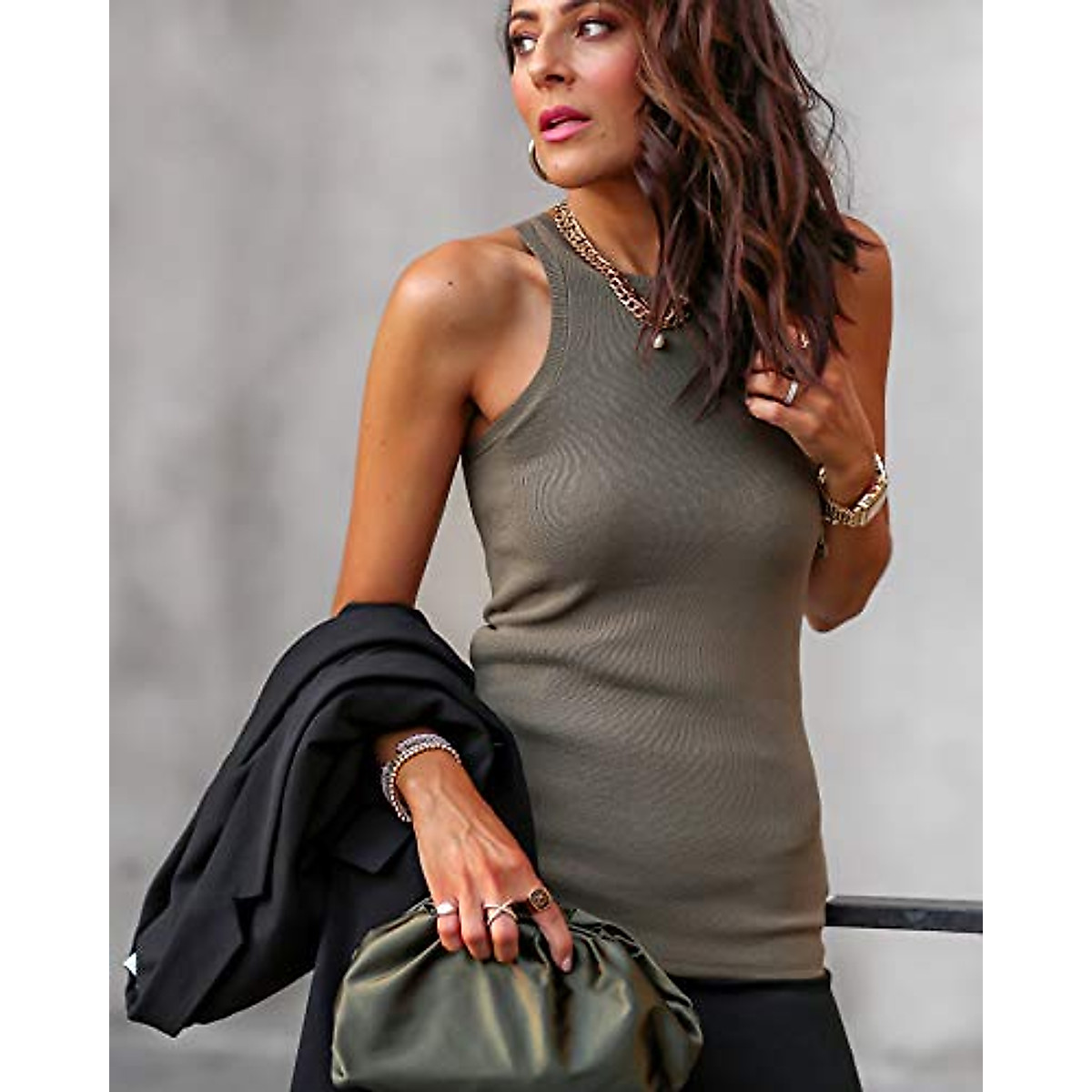 The Drop Women's @lucyswhims Satin Knotted Handle Bag, Capers, One Size