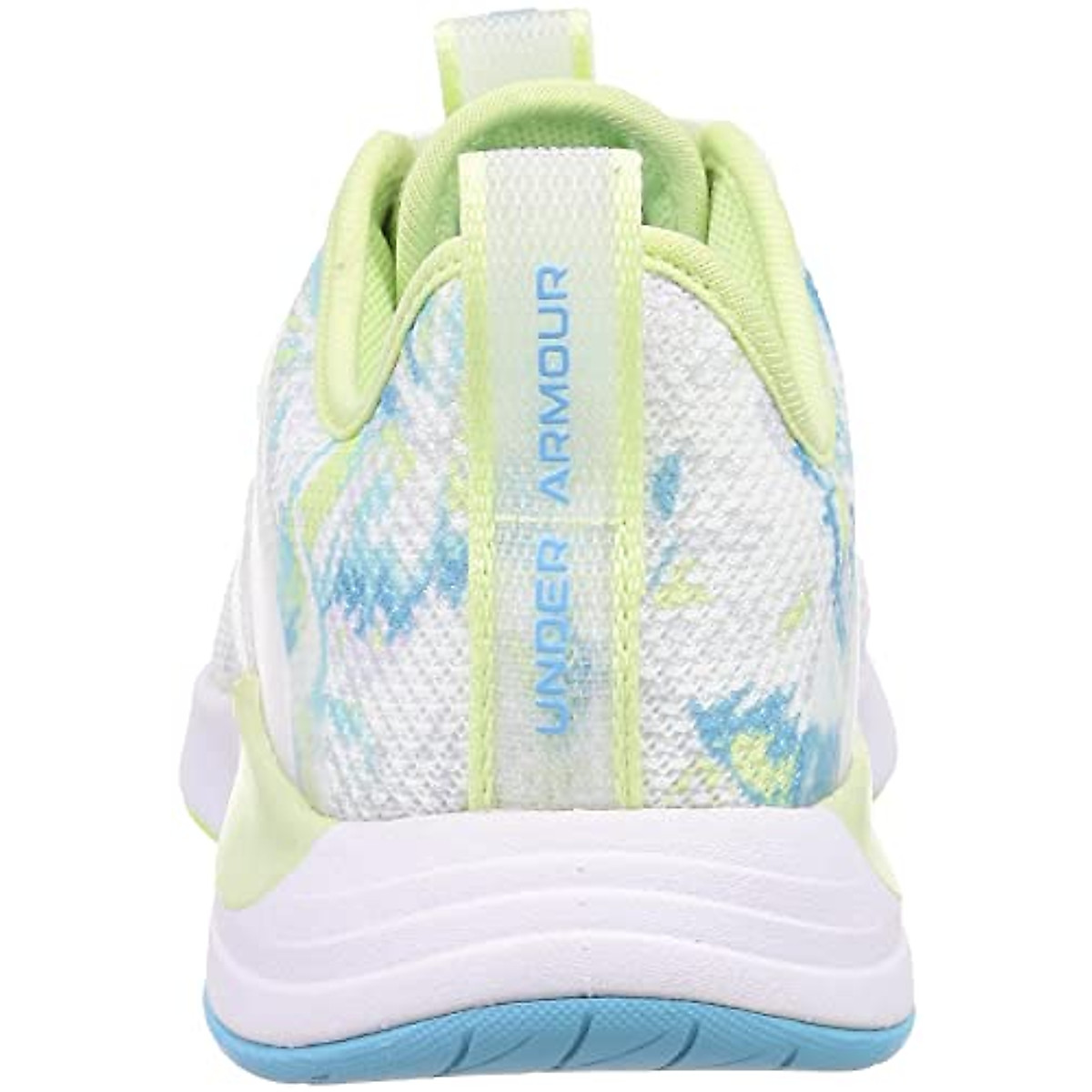 Under Armour Women's Charged Breathe Training Shoe, (100) White/Pale Olive/Fresco Blue, 10, US