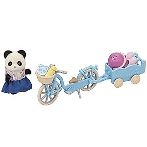 Calico Critters Pookie Panda Girl's Cycle & Skate Set, Dollhouse Playset with Figure and Accessories