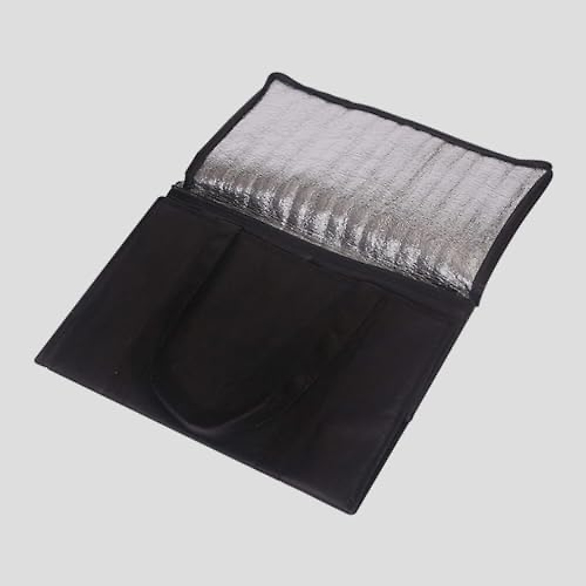 Kichvoe Insulated Food Cooler Bags Non-woven Thermal Food Tote Bags Catering Pizza Bags Food Carrying Bag with Bottom Board for Food Warm Outdoor Picnic