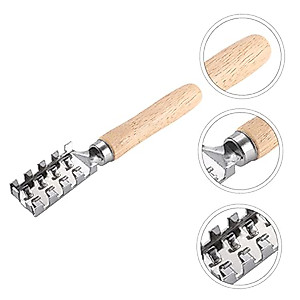 BESTonZON 4 Pcs Japanese Fish Scale Planer Fish Scraper Fish Skin Cleaner Fish Scaler Brush Hand Squeegee Cleaning Tool Vegetable Cleaner Kitchen Tool Seafood Scale Remover Scale Scraper Set