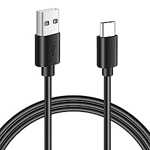 USB C Cable 3A Fast Charge 4 Feet, USB A to Type C Charger Cord, Compatible with Samsung Galaxy S10 S10+ / Note 10 9 8, LG V50 V40 G8 G7 and More-Black