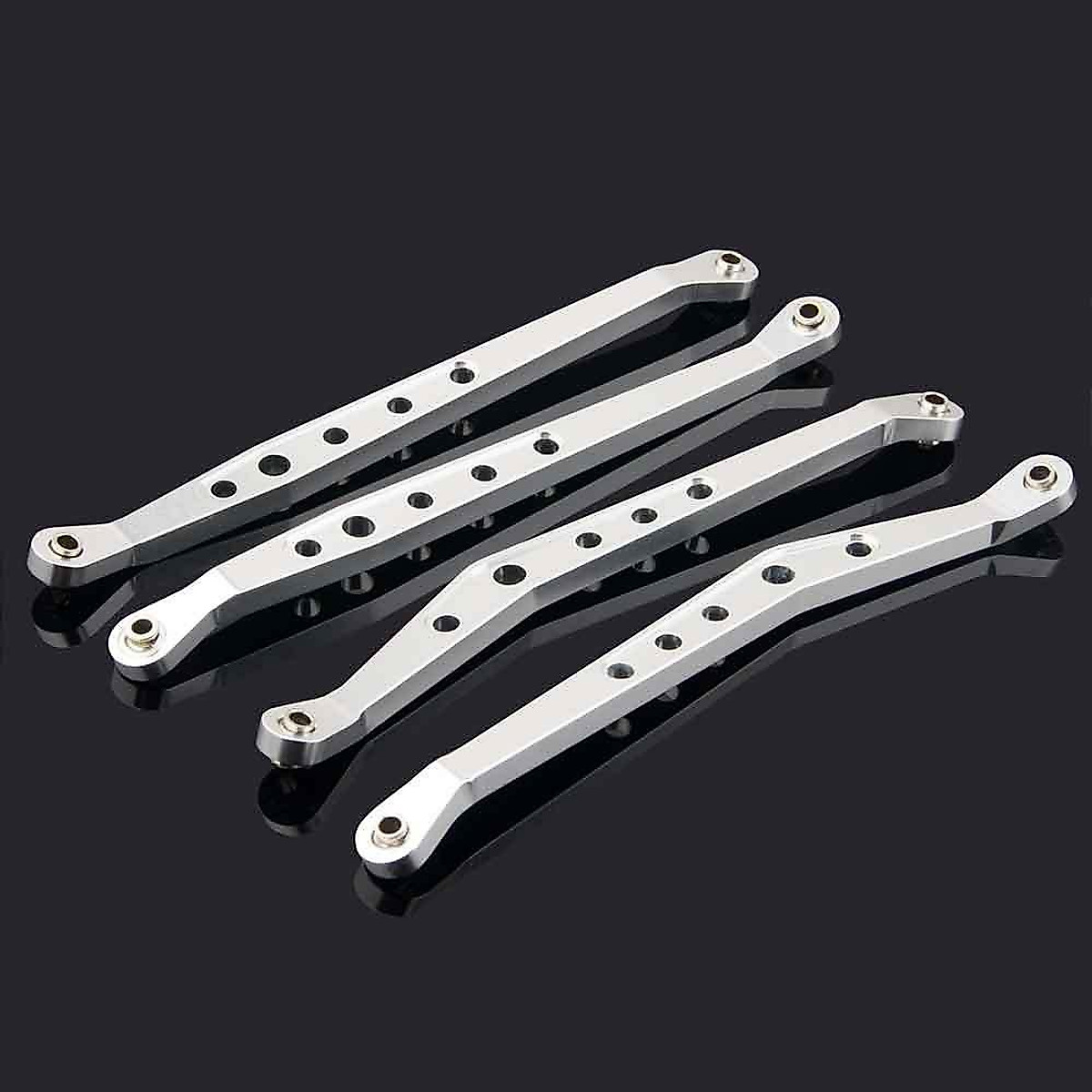 Toyoutdoorparts RC AX80083 Silver Alum Wraith Link Set for AXIAL 1:10th 4WD RR10 Bomber AX90048