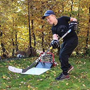 Better Hockey Extreme Pro Sauce Catcher - Saucer Pass Training Aid, Miniature Hockey Goal, Holds Up to 40 Pucks, Great Yard and Tailgating Fun, Easy to Carry
