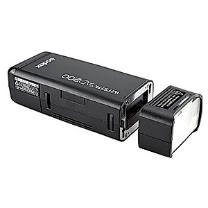 Godox AD200 200Ws 2.4G TTL Speedlite Flash Strobe 1/8000 HSS Monolight with 2900mAh Lithium Battery and Bare Bulb Flash Head to Provide 500 Full Power Flashes Recycle in 0.01-2.1 Second
