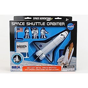 Daron Worldwide Trading Inc. Space Shuttle with Stand 3 Astronauts, American Flag and Kennedy Space Center Sign