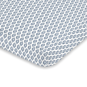 NoJo Indigo Hues Blue and White Elephant 4 Piece Nursery Crib Bedding Set - Comforter, 100% Cotton Fitted Crib Sheet, Dust Ruffle, Super Soft Baby Blanket