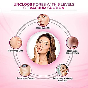 Bronich FDA Certified-Newest Blackhead Remover Pore Vacuum with 30X HD Camera,Deep Pore Cleaner and Blackhead Extractor with 5 Adjustable Suction Levels,USB Rechargeable for Women-Men Skin Care