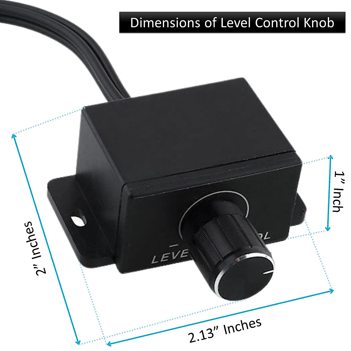 Xtenzi Amplifier Universal Bass Volume Knob Line Level Control Remote XTBR9-LC1