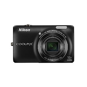 Nikon COOLPIX S6300 16 MP Digital Camera with 10x Zoom NIKKOR Glass Lens and Full HD 1080p Video (Black)
