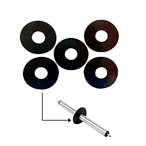 5 Ring Replacement Kit for Rolling Mouse Trap, Live Catch & Release Bucket Spin Roller for Mice Rats Rodents. Original Spare Parts. Durable Industrial Grade Black Rubber. 1 Min Easy Assembly