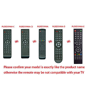 HCDZ Replacement Remote Control for RCA RLDV3282A RLDV3282A-B RLDEDV3255-A-C RLDV3282A-B RLLDEDV3255-A-C TR3201A RLDV3282A-C RLDV3282A-D Smart LCD LED HDTV TV