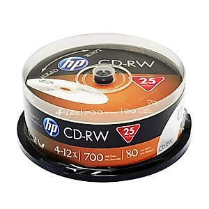 HP CD-RW 12X IN 25PK CAKE BOX
