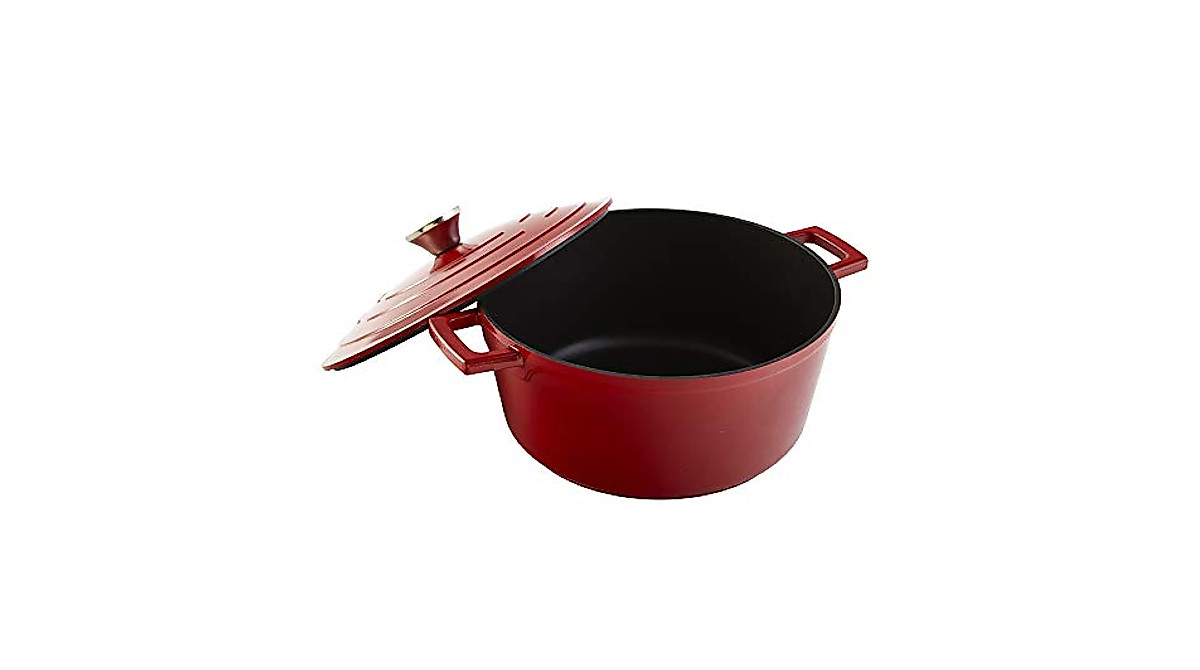 IMUSA 5 Quart Cast Aluminum Dutch Oven - Versatile Cooking