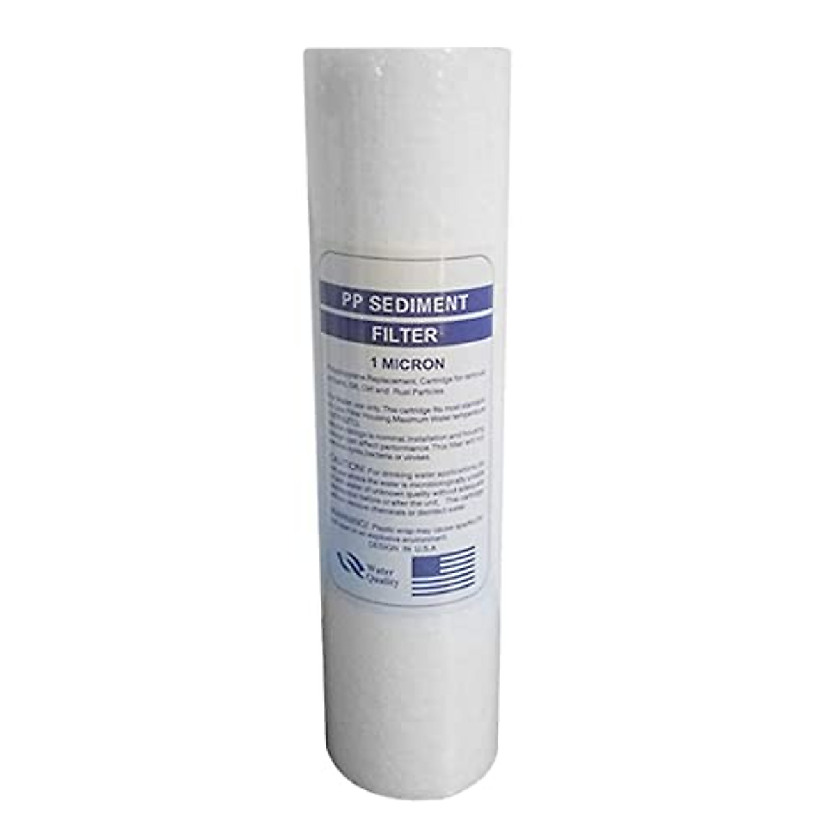 1/5 Micron Whole House Water Filter Cartridge, Sediment Water Filter Replacement Cartridge PP Cotton Filter for Reverse Osmosis Water Filter System Under Sink Well Water,40inch/5 micron,1pcs