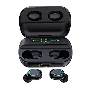 Azpen NVEE Wireless TWS Earbud with 1500mAh Power Bank Charging Case 4 Hrs of Playtime, Over 120 Hrs of Standby and IPX5 Sweat Resistant. Deep Bass and Rich Sound