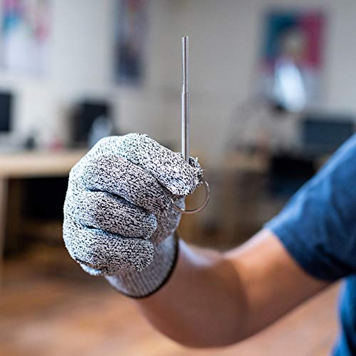 GripperX Headphone Plug Extraction Tool with Key Ring and Cleaning Brush - Remove Broken Headphone Plug from Headphone Jack of Mobile Devices