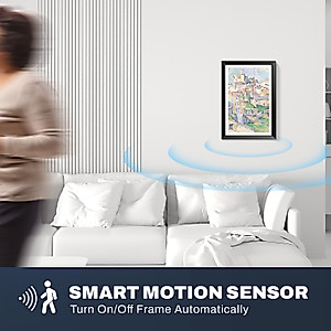 10.1 inch Digital Picture Frame, IPS Touch Screen Smart Electronic Photo Frame WiFi with 16GB Storage, Electric Video Photo Frame Slideshow with App, Auto-Rotate, Mother‘s Day Gifts for Mom