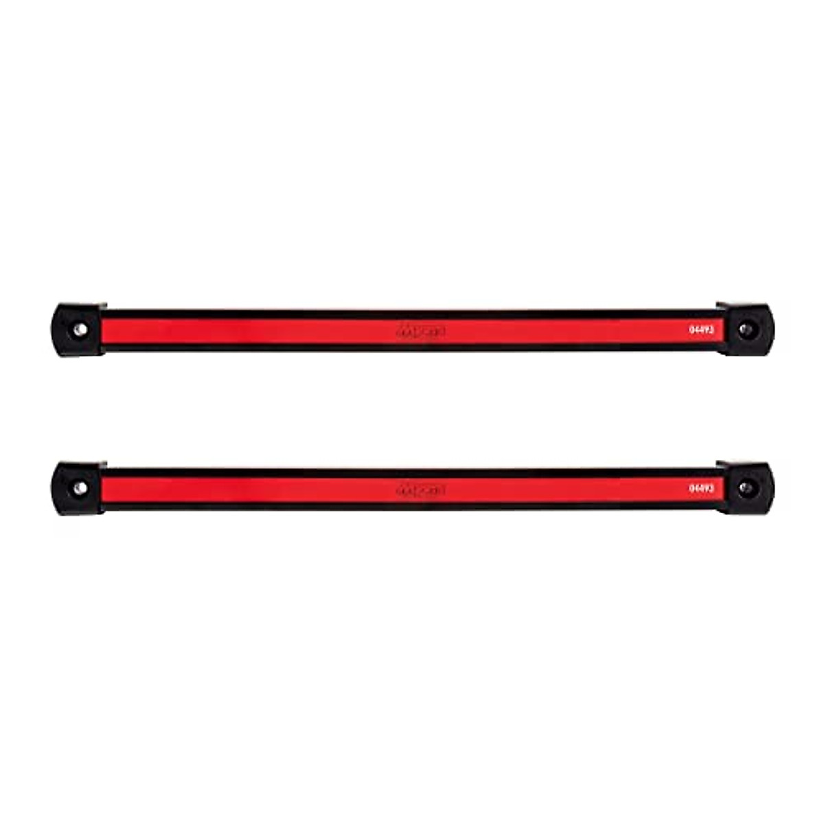 Myers Tire Supply Heavy-Duty 12" Magnetic Rails | Super Strong Metal Magnet Storage Tool Organizer Bars Set with Mounting Screws | Great for the Garage, Workshop or RV
