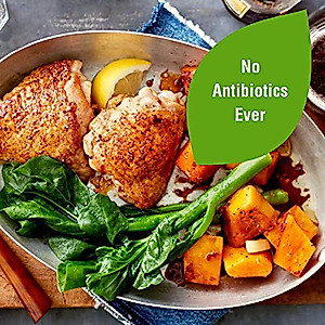 Just Bare® All Natural Fresh Chicken Thighs | Family Pack | No Antibiotics Ever | Bone-In | 2.25 LB