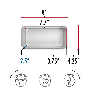 Fat Daddio's PIP-6QTSET Anodized Aluminum Pressure Cooker Bakeware 4-Piece Set, 6-Quart Models