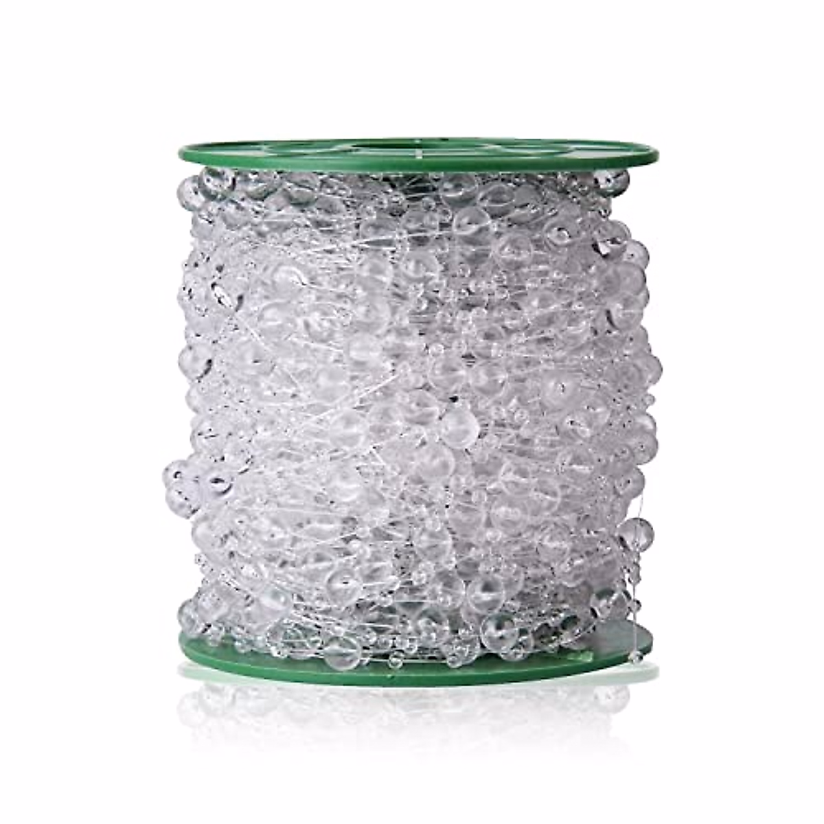 200 Feet Roll Clear Crystal Acrylic Party Garland Centerpiece Bridal Bouquet Decoration/Crystal Acrylic Bead Garland Wedding Centerpiece Floral Crafting DIY Accessory