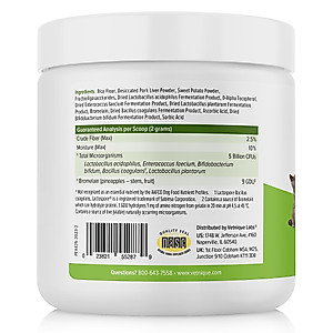 Vetnique Labs Profivex Probiotics for Dogs All Natural Dog Chews & Powder for Digestive Health Probiotic Supplements for Dogs 5 Strains of Probiotics & Prebiotics (Powder, 4.25oz)