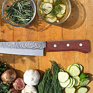 UPKOCH 2pcs Wood Knife Scales Kitchen Knife Handle Knife Repair Handle for Sashimi Natural Wood Handle Replacement