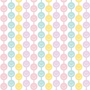 Tellingyou 2 Set Smile Face Foil Curtain Smile Party Decorations Happy Pastel Birthday Party Decorations Macaron Color Bachelorette Backdrop Booth Prop Preppy Party Baby Shower Supplies