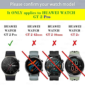 iDaPro Screen Protector for HUAWEI GT 2 pro Watch [4 Pack] GT2 pro Tempered Glass Anti-Scratch Bubble-Free Easy Installation