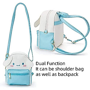 TUMPETY Anime Doll Cosplay Light Blue Bag Kawaii Mini Backpack Cute Cosplay Backpack Girl Doll Handbag (Blue)