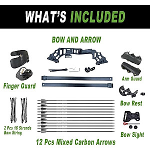 Archery Bows for Adults, Takedown Aluminum Alloy Riser Bow and Arrow Set for Adults Beginners, 30 40 Lbs Right Hand Archery Set with 12 Arrows Recurve Kit