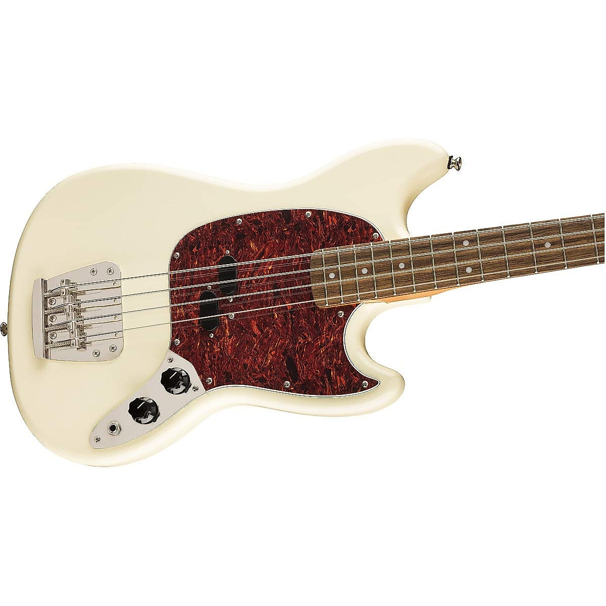 Squier Classic Vibe 60s Mustang Bass, Olympic White, Laurel Fingerboard