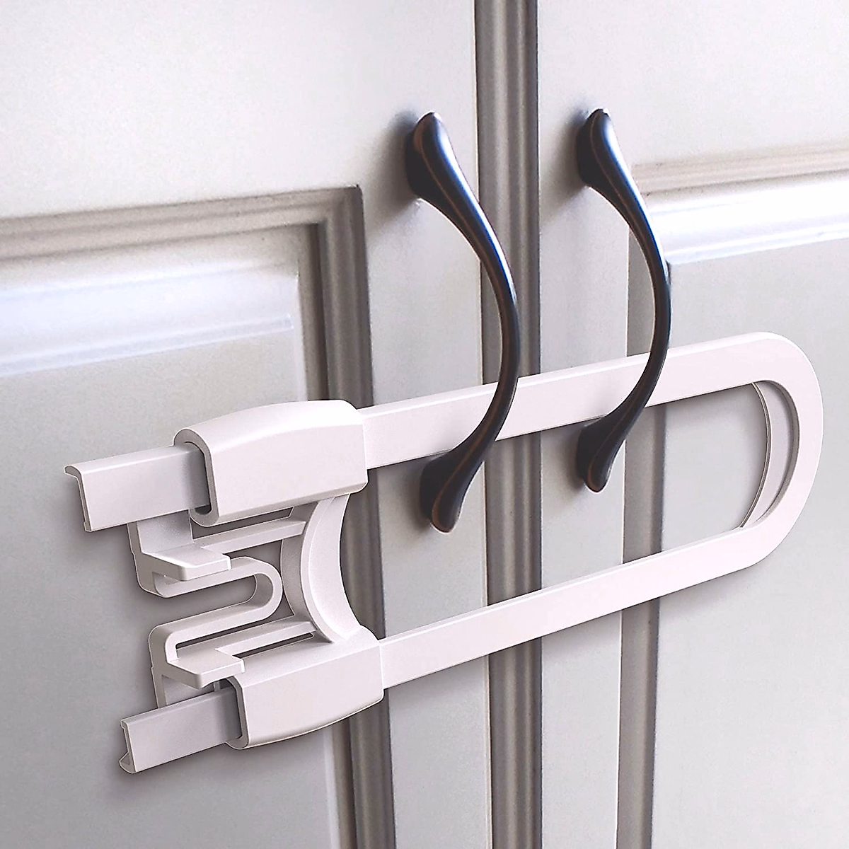 Strap-Locks (12-Pack) & Handle - Lever - Knob Locks 5 1//4 inch (8-Pack) Baby Proofing Set of 20 Locks