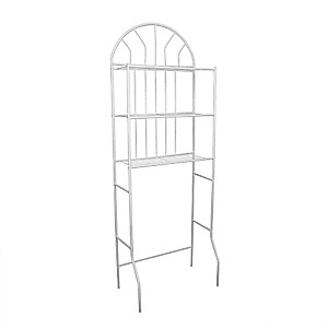 3 Tier Over The Toilet Storage Shelf,Metal Bathroom Corner Stand Storage Organizer Accessories Bathroom Cabinet Tower Shelf,Freestanding Space Saver Toilet Stands