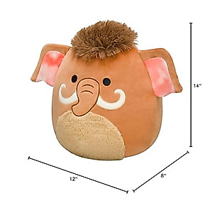 Squishmallows Original 14-Inch Chienda Brown Wooly Mammoth with Tusks - Large Ultrasoft Official Jazwares Plush