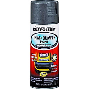 Rust-Oleum Black BlackRust-Oleum Automotive 251574 11-Ounce Trim and Bumper Spray, Matte, 11 Ounce (Pack of 1), Fl Oz