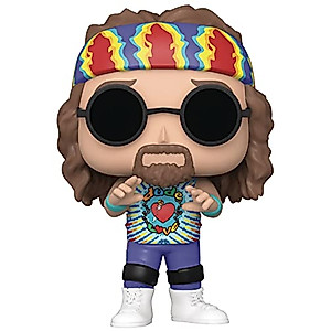POP WWE: Dude Love Funko Pop! Vinyl Figure (Bundled with Compatible Pop Box Protector Case), Multicolor, 3.75 inches
