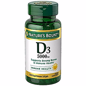 Nature's Bounty, D 5000 Iu Softgels, 100 ct