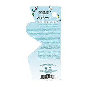 Wet n Wild Peanut Collection Good Grief-Proof Waterproof Liquid Eyeliner Ultra Black, 0.02 pounds