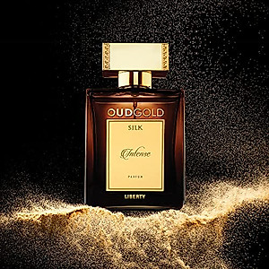 Liberty Luxury OudGold Silk Intense Limited Edition Oud Parfum for Men and Women (100ml/3.4Oz), Perfume, Crafted in France, Woody Notes, Long Lasting - upto 3 days