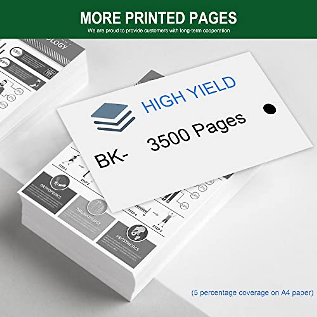 55B1000 MS331 Black Toner Cartridge - DRAWN 1 Pack Compatible 55B1000 Remanufactured Toner Cartridge Replacement for MS431DW MS331DN MS431DN Printer