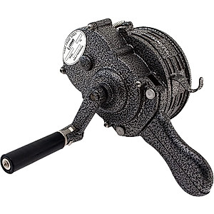 Vixen Horns Metal Hand Crank Siren, Loud Portable Air-raid Hand Held Siren, Manual Operated Siren Horn, Handheld Fire Alarm Tornado Air Raid Siren, VXS-1000M