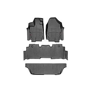 WeatherTech Custom Fit FloorLiners for Honda Odyssey - Full Set (441218-1-2-3), Black