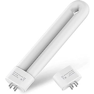 Bug Zapper Replacement Bulb for Indoor Outdoor, U-Shaped Twin Tube Bulb, 15Watt Replacent Bug Zapper Light Bulb with 4-Pin Base, Insect Attracting Lamp