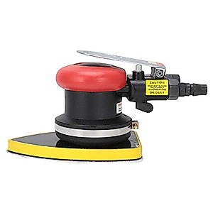 Air Orbital Sander Triangular Sandpaper Pneumatic Polishing Machine Hand Tool 90x130mm with 5pcs Sanding Pads