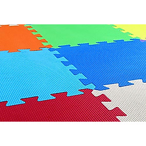 Balance From Kid's Puzzle Exercise Play Mat with EVA Foam Interlocking Tiles, 9 Colors (36 Tiles)