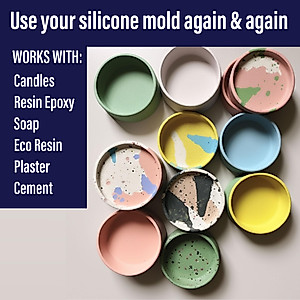 Unicone Art Liquid Silicone Mold Making Kit - 1:1 Ratio, Food Safe, Fast Cure Remeltable Silicone Rubber Mold Making Gift - Ideal for Resin Epoxy Casting, Plaster Casting, Candle Making 8.8lbs